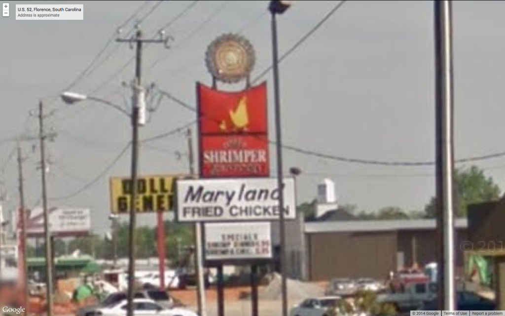 Florence, South Carolina sign closeup – Property, intangible